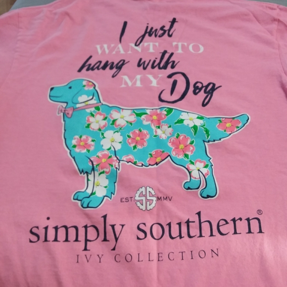 Simply Southern | Tops | Simply Southern Dog Tee | Poshmark